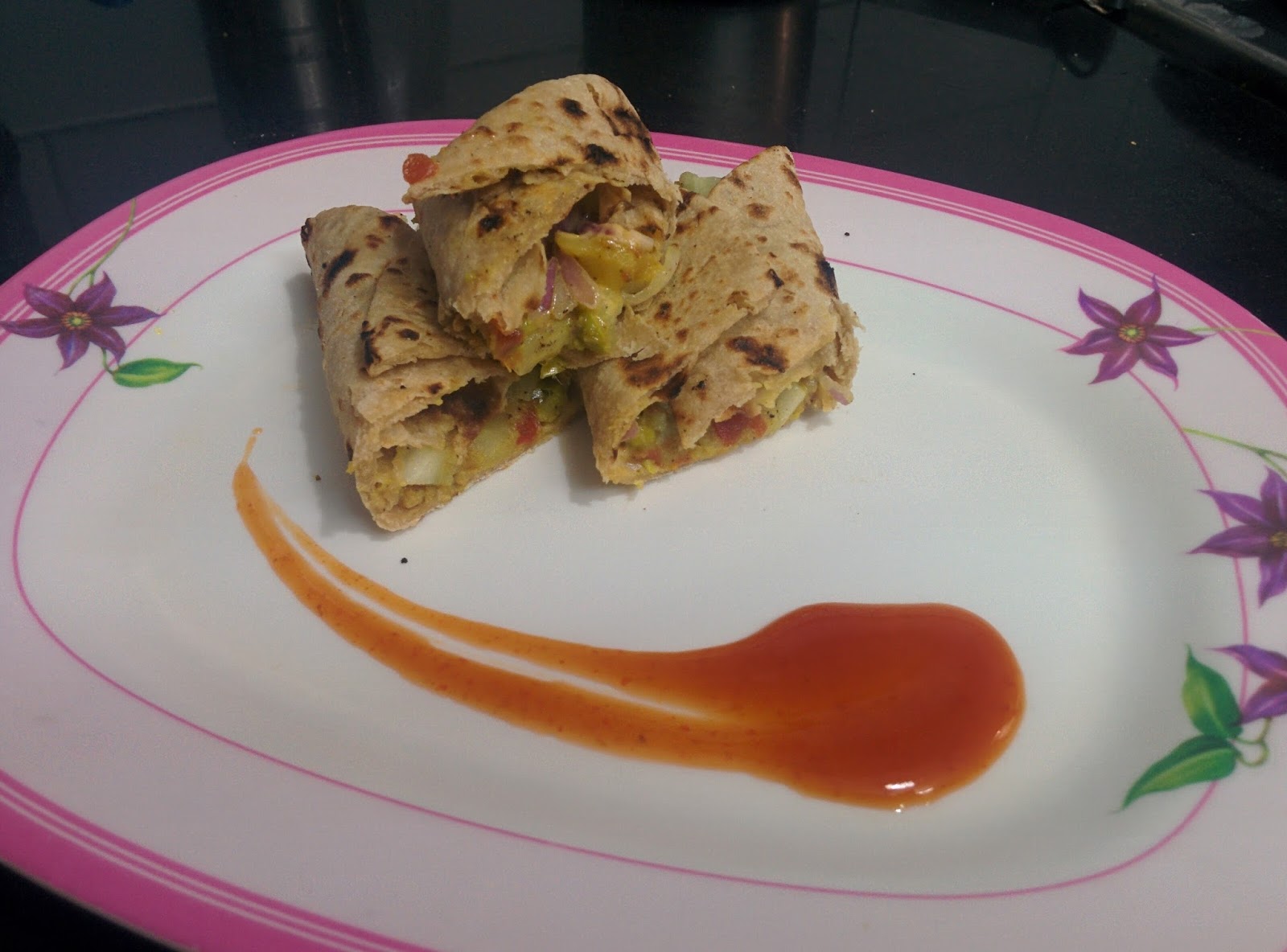 Easy Home Made TOOTHSOME Recipes: Mix Vegetable Roti Rolls