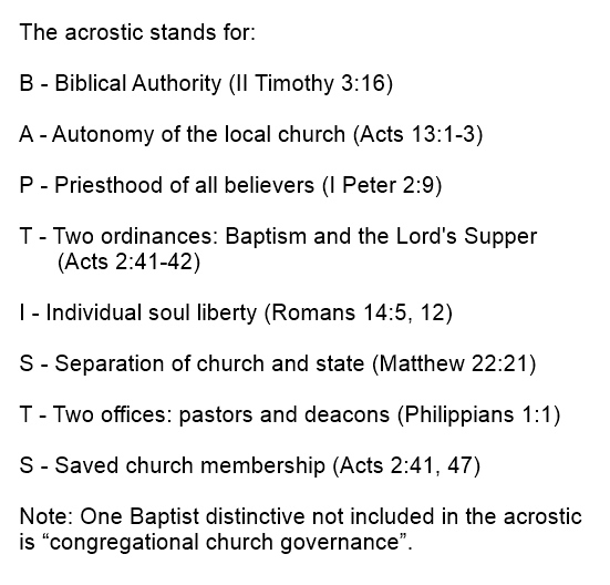 Baptist Distinctives free online Bible Institute for Asia, Africa and ...