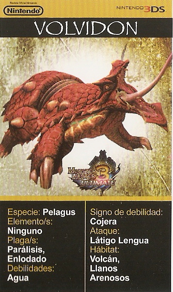 El Pozo de la Eternidad: Monster Hunter 3 Ultimate: Volvidon
