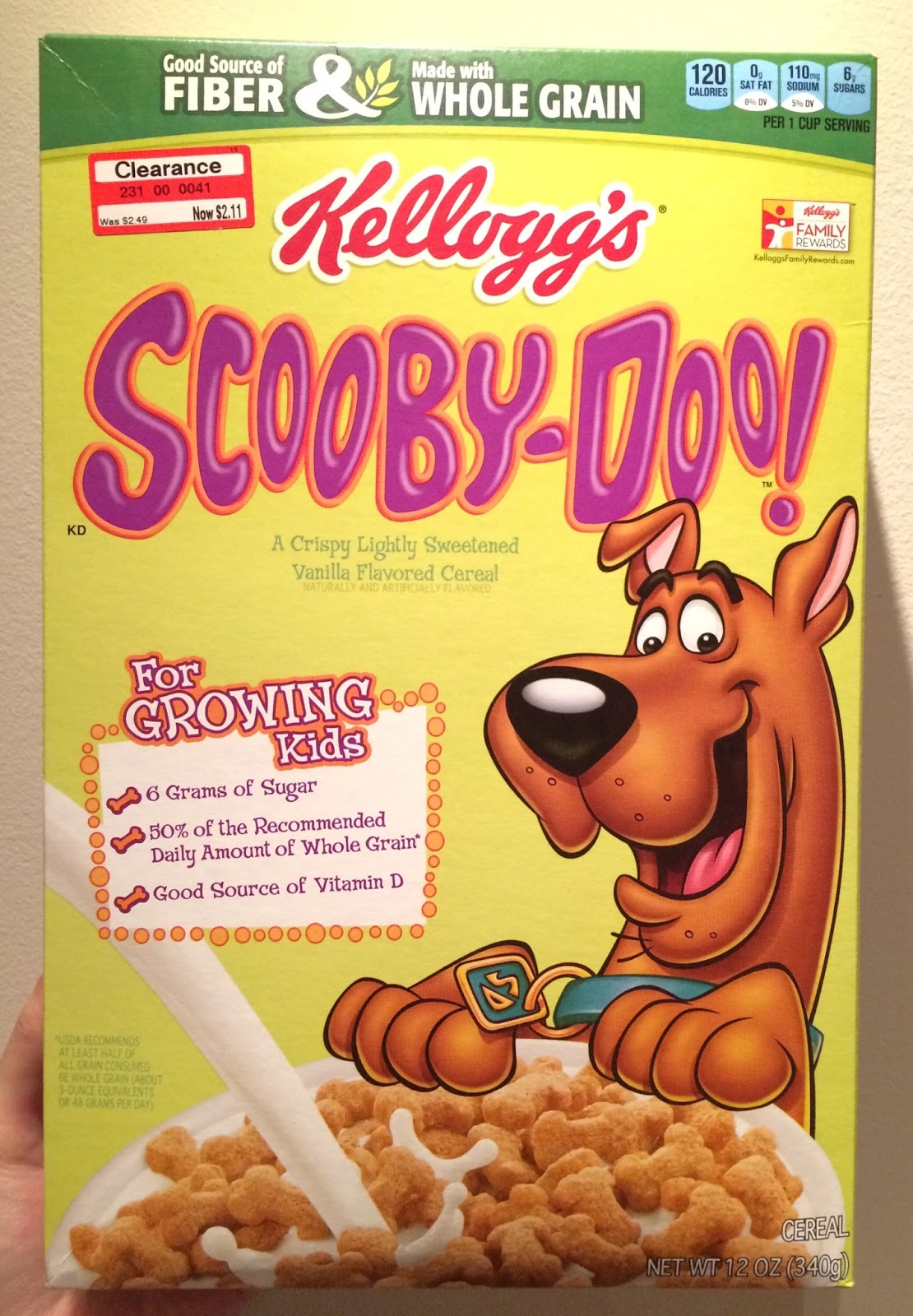Kellogg's Scooby-Doo Vanilla Flavored Cereal / ケロッグ スクービー・ドゥー バニラフレーバー ...