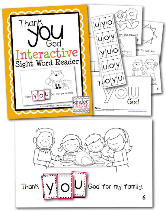 Faith Filled Freebies: FREE "Thank You God" Emergent Reader