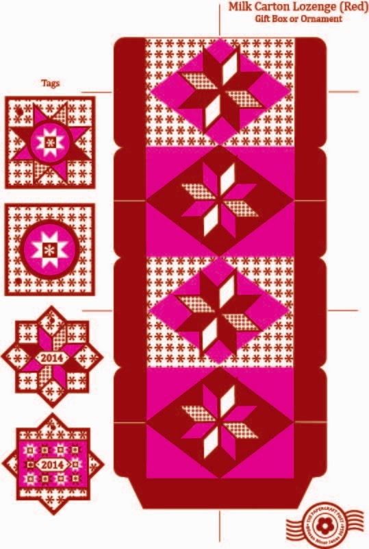 The Papercraft Post: Milk Carton "BonBon" Gift Boxes