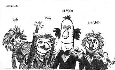 Ana's Strictly Sketchbook: 642 Things to Draw #8 - A String Quartet