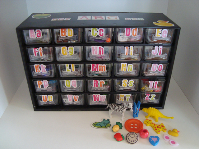 mousehouse: mini ABC drawers for kids