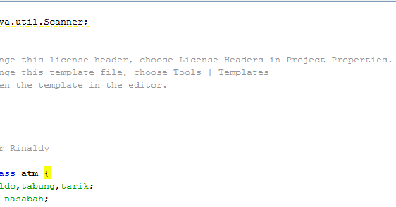 Playground Of Words: Program sederhana ATM(Anjungan Tunai Mandiri) Java ...