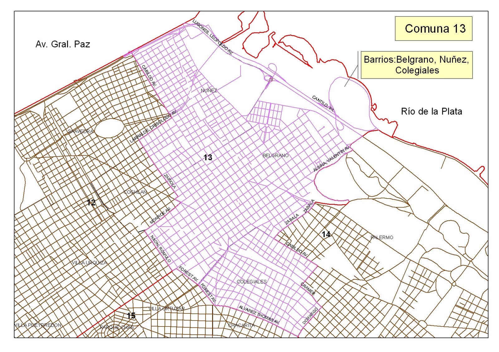Voces: Comuna 13 - Nuñez - Belgrano - Colegiales