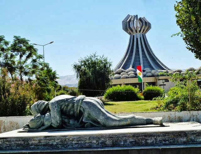 kurdistanart: Halabja monument~ Sulaymaniyah south of Kurdistan
