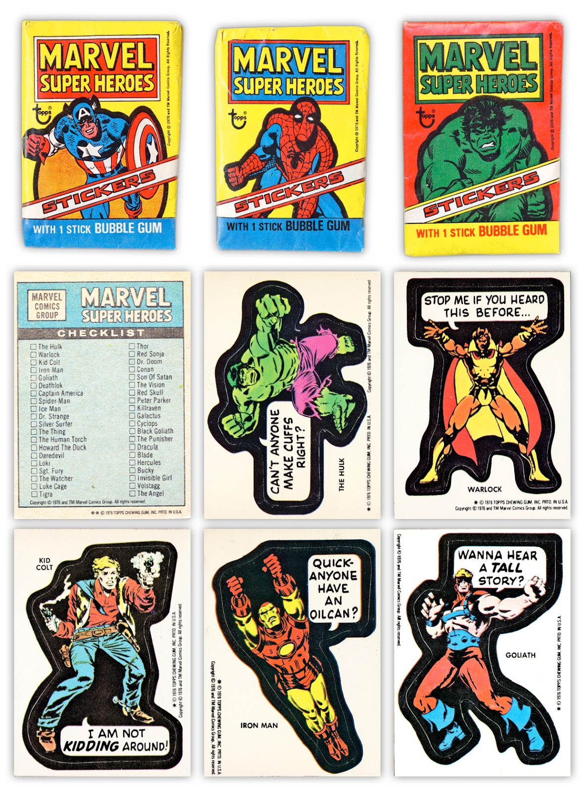 Diversions of the Groovy Kind: Topps and Marvel Stick(er) Together: The ...