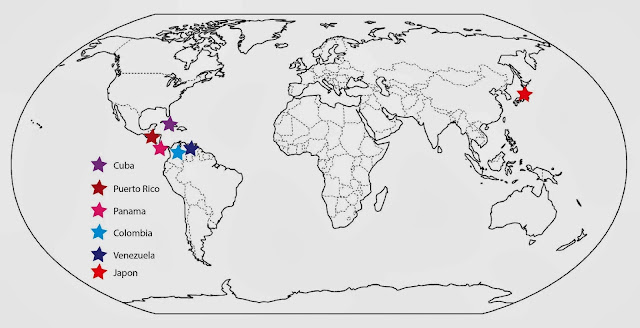 HISTORIA DE LA SALSA: Mapa ubicacion sitios donde se baila la salsa