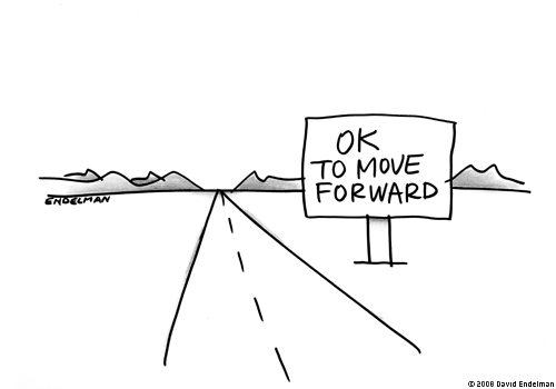 Moving Forward Cartoon
