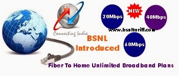 BSNL FTTH Broadband Unlimited plans (High Speed) introduced on ...