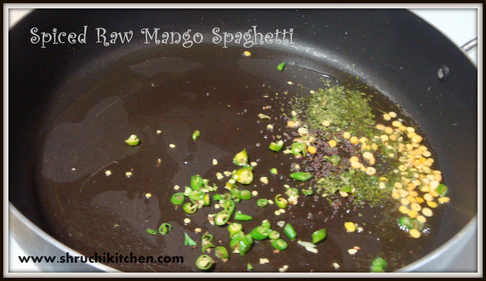 Shruchi Kitchen: Spiced Raw Mango Spaghetti
