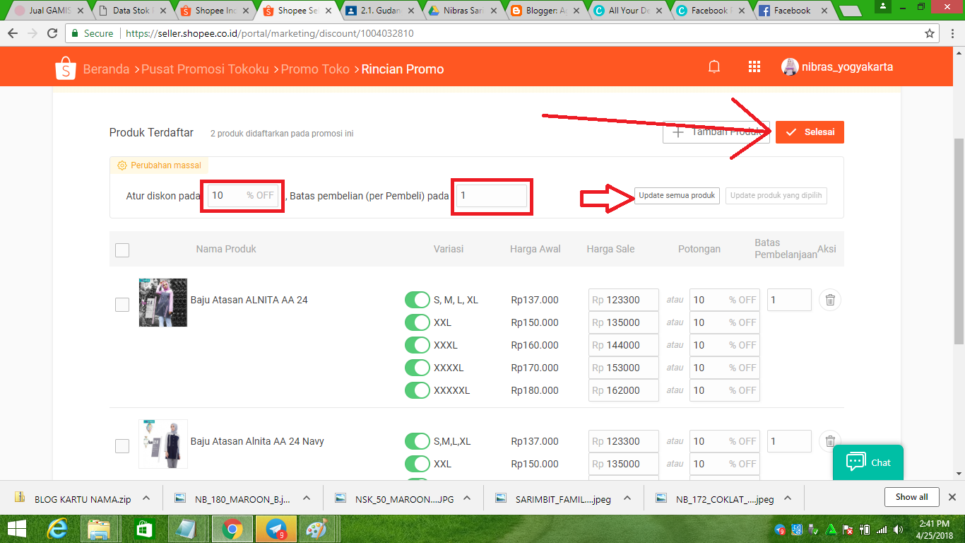 Cara Mudah Membuat Harga Diskon di Shopee