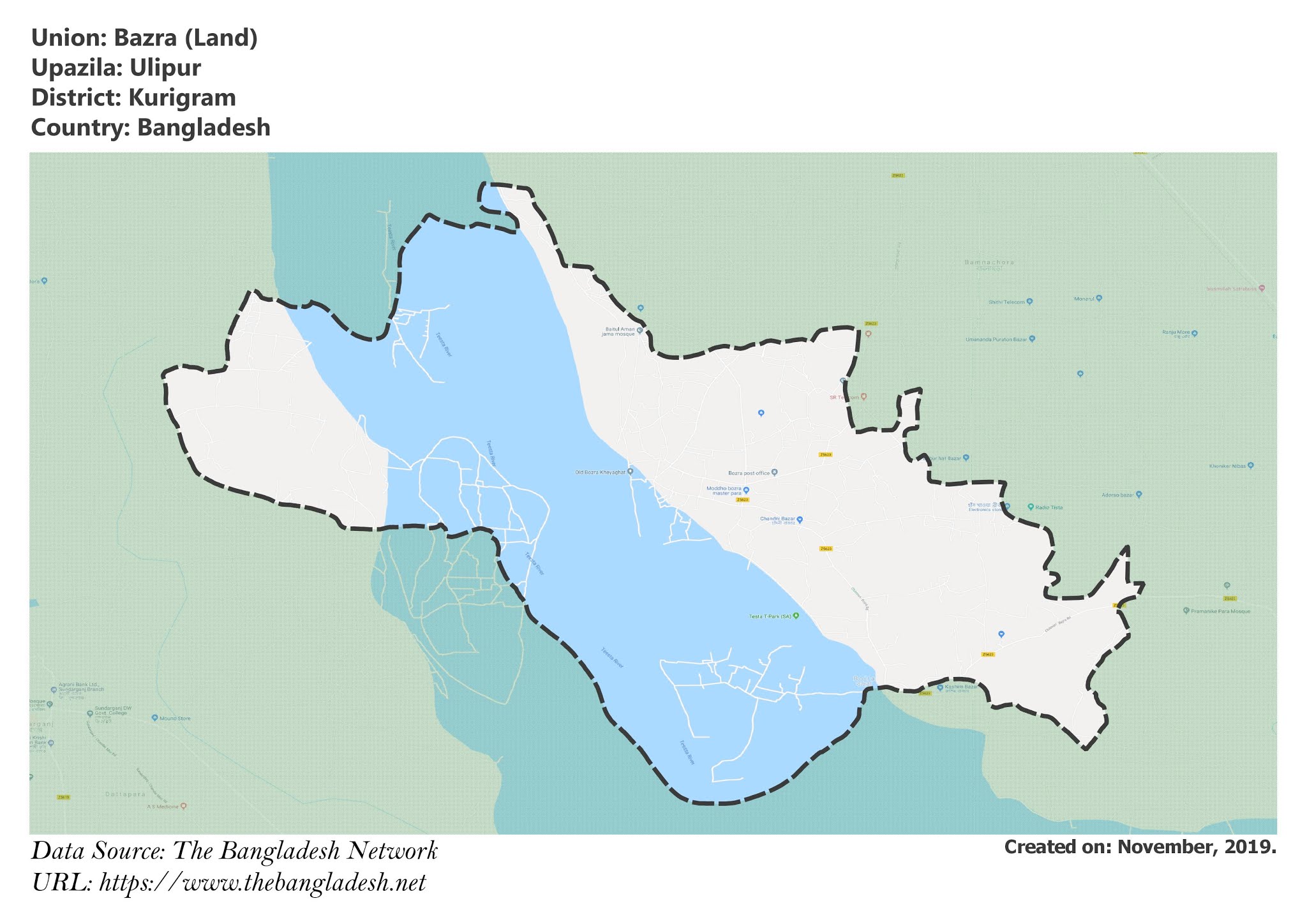 Bazra Union, Kurigram