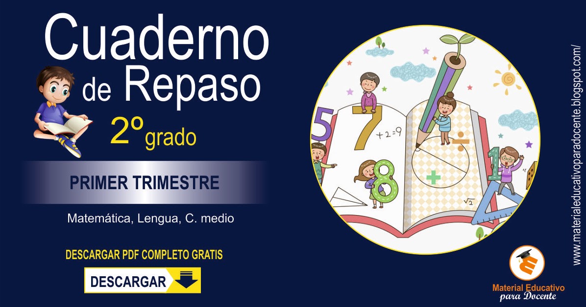 Material Educativo: Cuaderno de repaso 2º grado primaria descargar PDF ...
