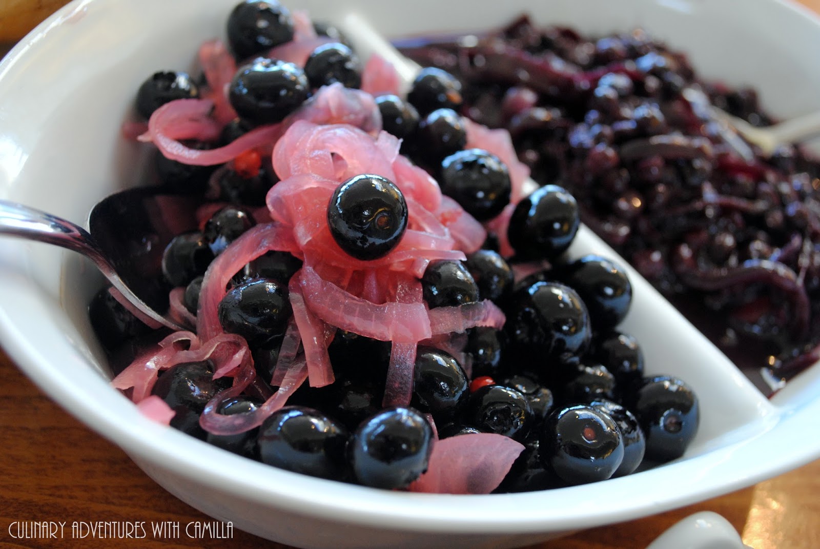 Juniper-Pickled Blueberries