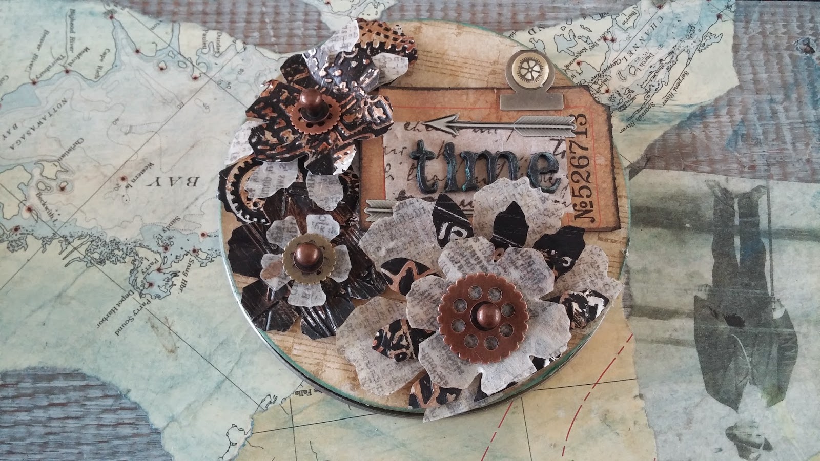 starrgazer creates: Tim Holtz Clock Assemblage