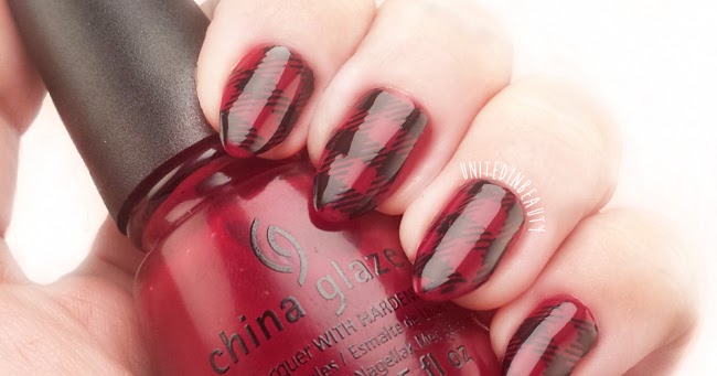 United In Beauty: Red Plaid Flannel Shirt Nails