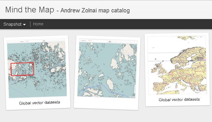Andrew Zolnai Blog: Map catalog continued