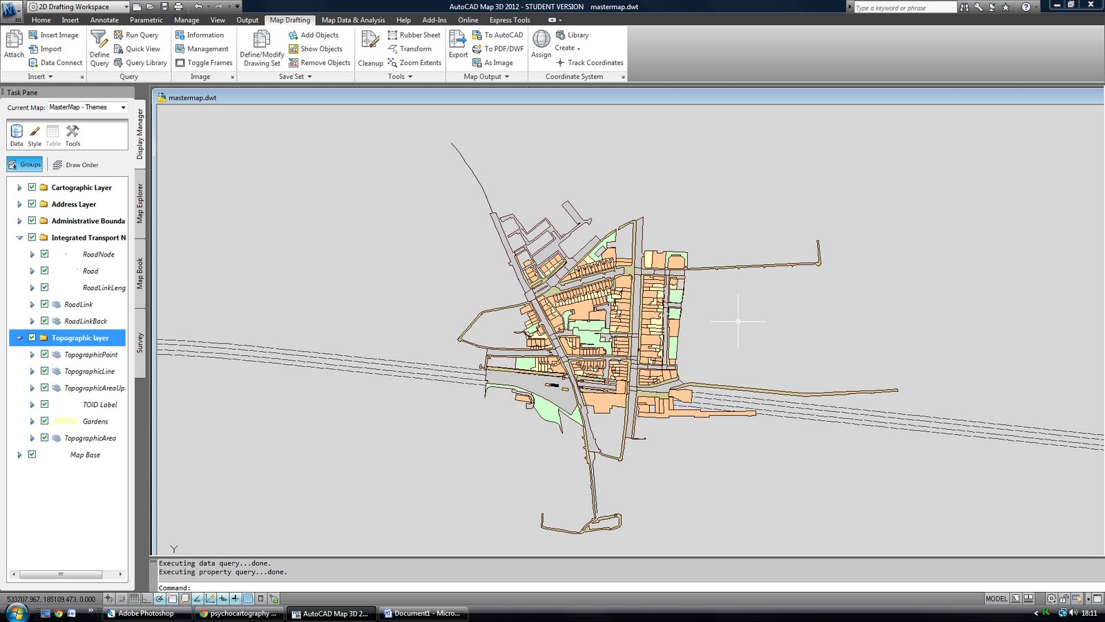 Psychocartography Archive: Importing OS Mastermap data into Autocad Map 3d