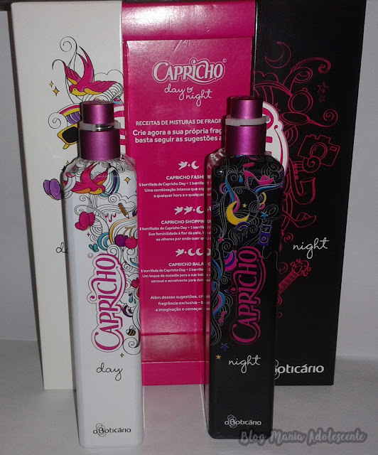 Perfume Capricho – day e night - Mania Adolescente