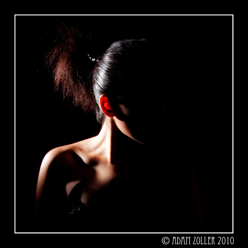 Adam Zoller Duplán: Black dress body paint.