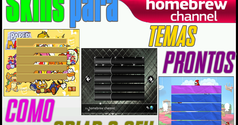 Wii Mod Brasil: Skins (temas) para The Homebrew Channel Wii