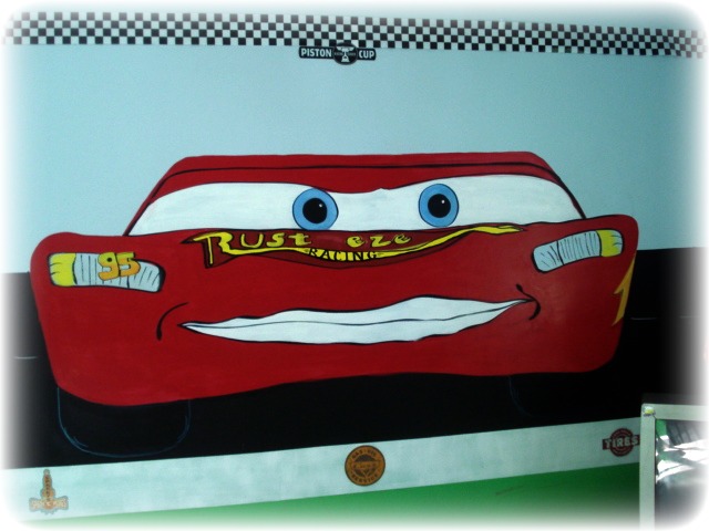 a work in progress: Lightning McQueen Mural