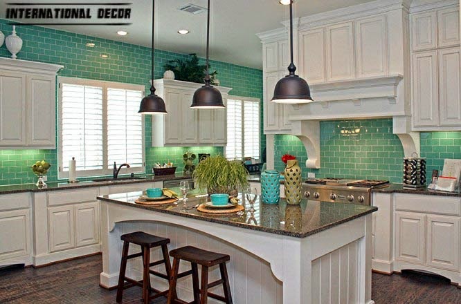 Stylish interior with turquoise accents