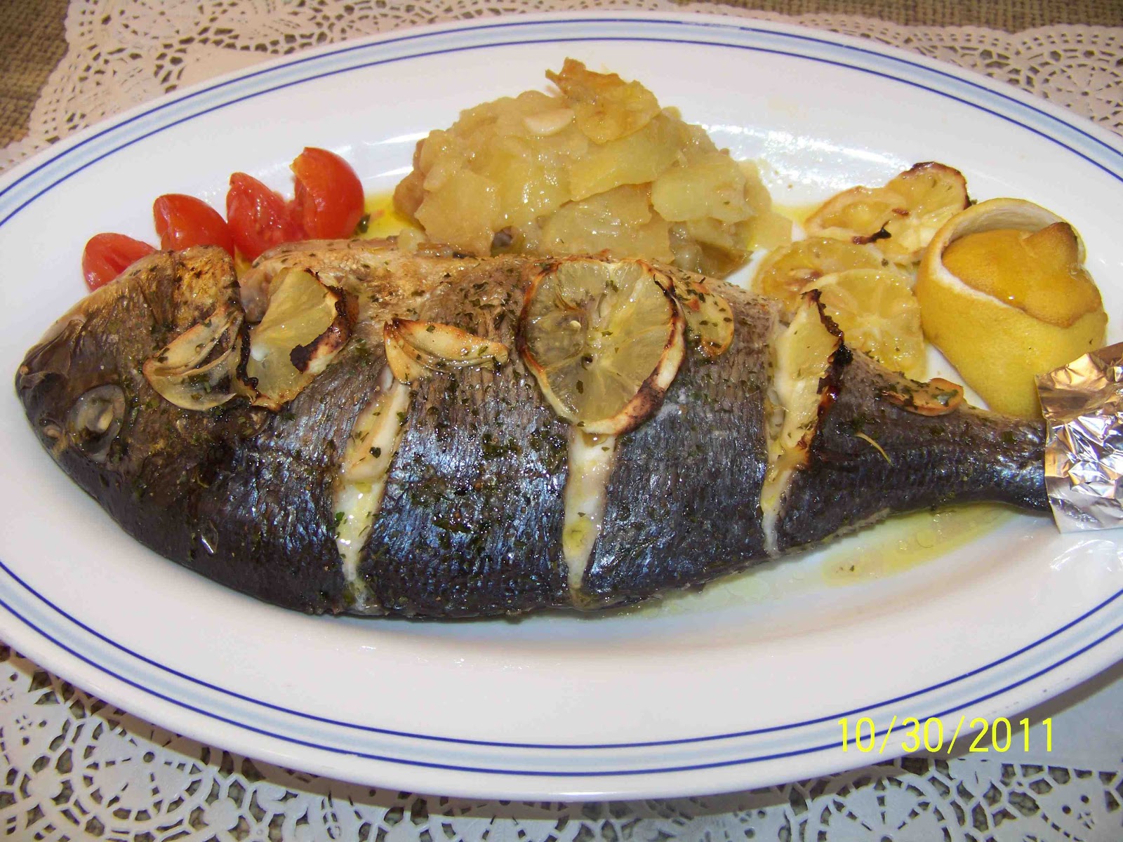 Culinaria y otras cosas: Dorada al horno
