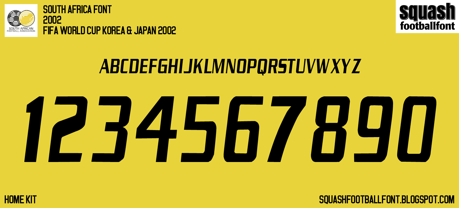 SFF: South Africa World Cup 2002 Font