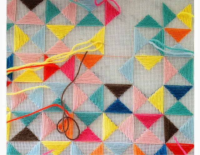 a fresh geometric embroidery tutorial