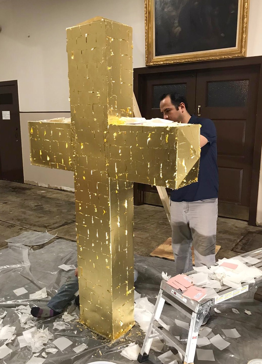 New Liturgical Movement: Blessing of a Restored Cross at St John ...
