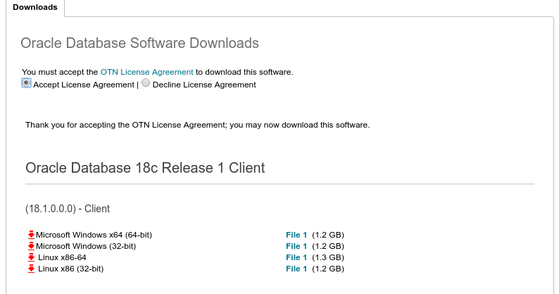 Run Like Hell Oracle Database Software Downloads 18c Released