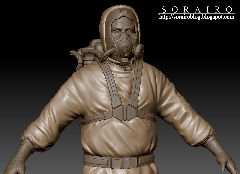 Onur Samli's 3D Art Blog: Bio-hazard Suit (Completed)