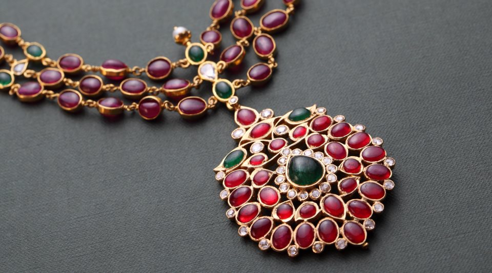 Indian Jewellery and Clothing: Ruby studded jewellery from Mehta ...
