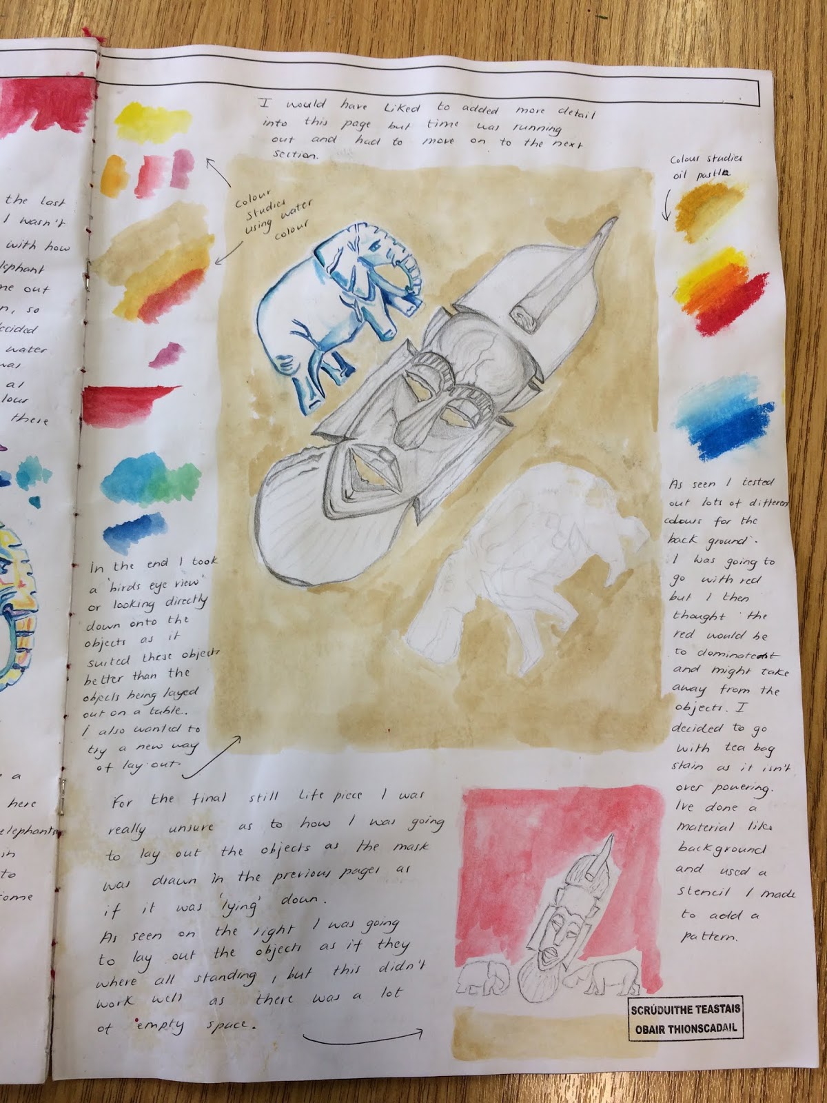 Magh Ene College - Art Gallery: Leaving cert & Fith Year - Skethbook ...