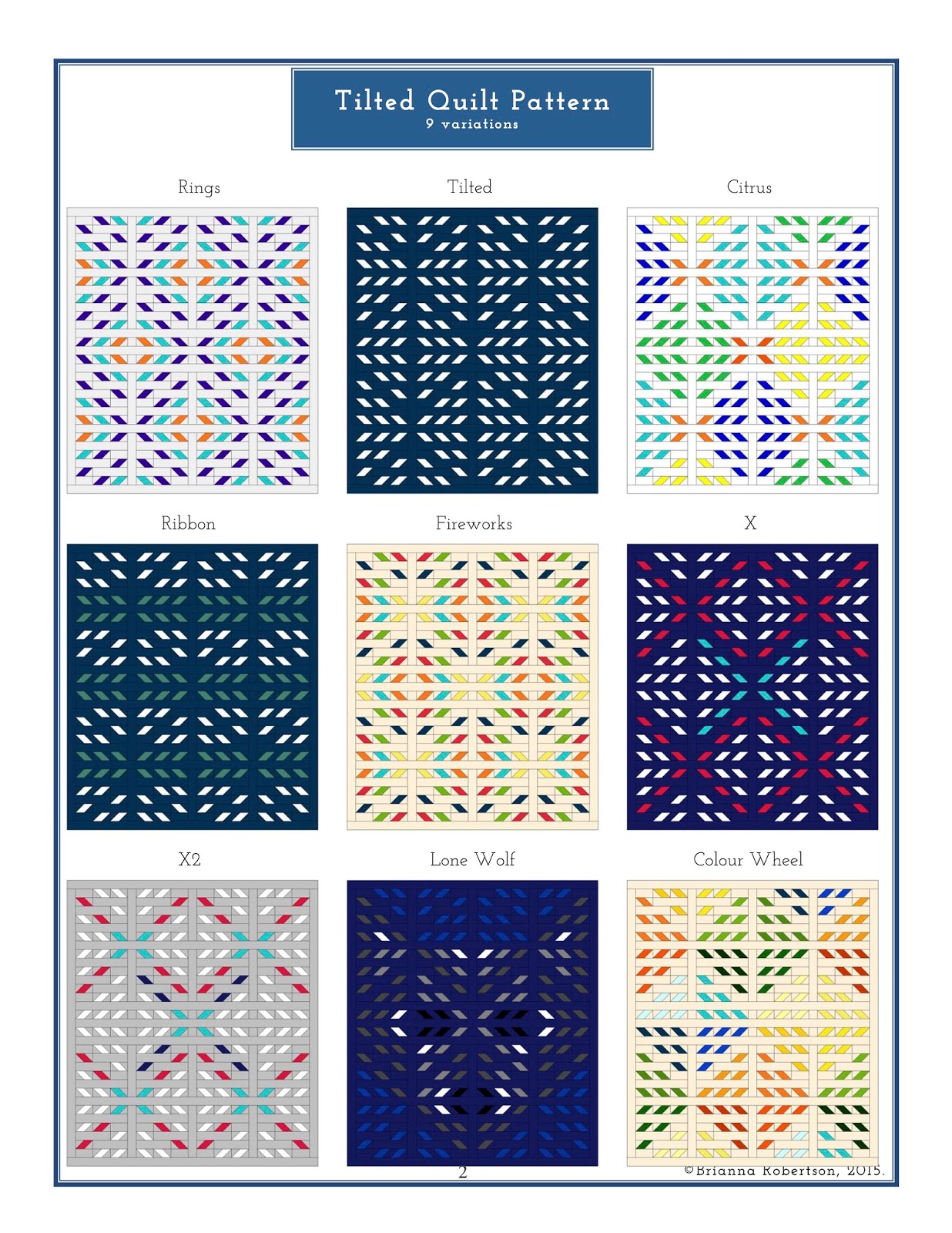 The Iron & Needle: Introducing the "Tilted" Quilt Pattern