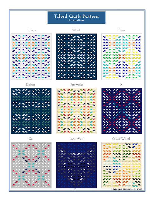 The Iron & Needle: Introducing the "Tilted" Quilt Pattern