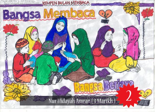 Pusat Sumber Sekolah SK Muhibbah: Karya Pelajar (Mewarna Poster Bulan ...