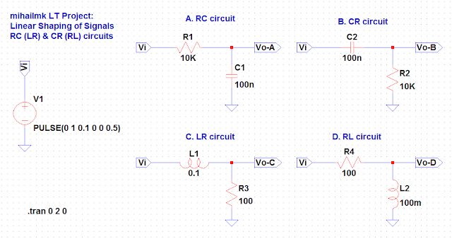 Electro-Magnetic World: Linear Shaping of Signals | RC(LR) & CR(RL ...