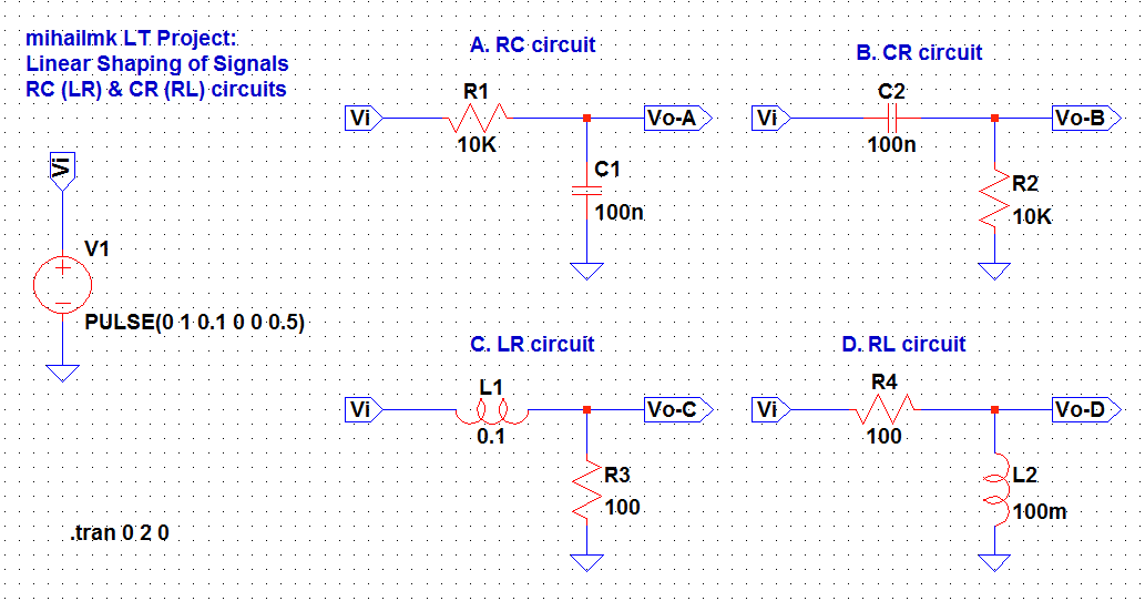 Electro-Magnetic World: Linear Shaping of Signals | RC(LR) & CR(RL ...
