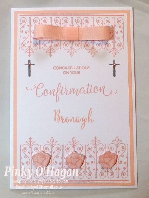 Pinky's World Stamping Projects: Inspired Events Confirmation card
