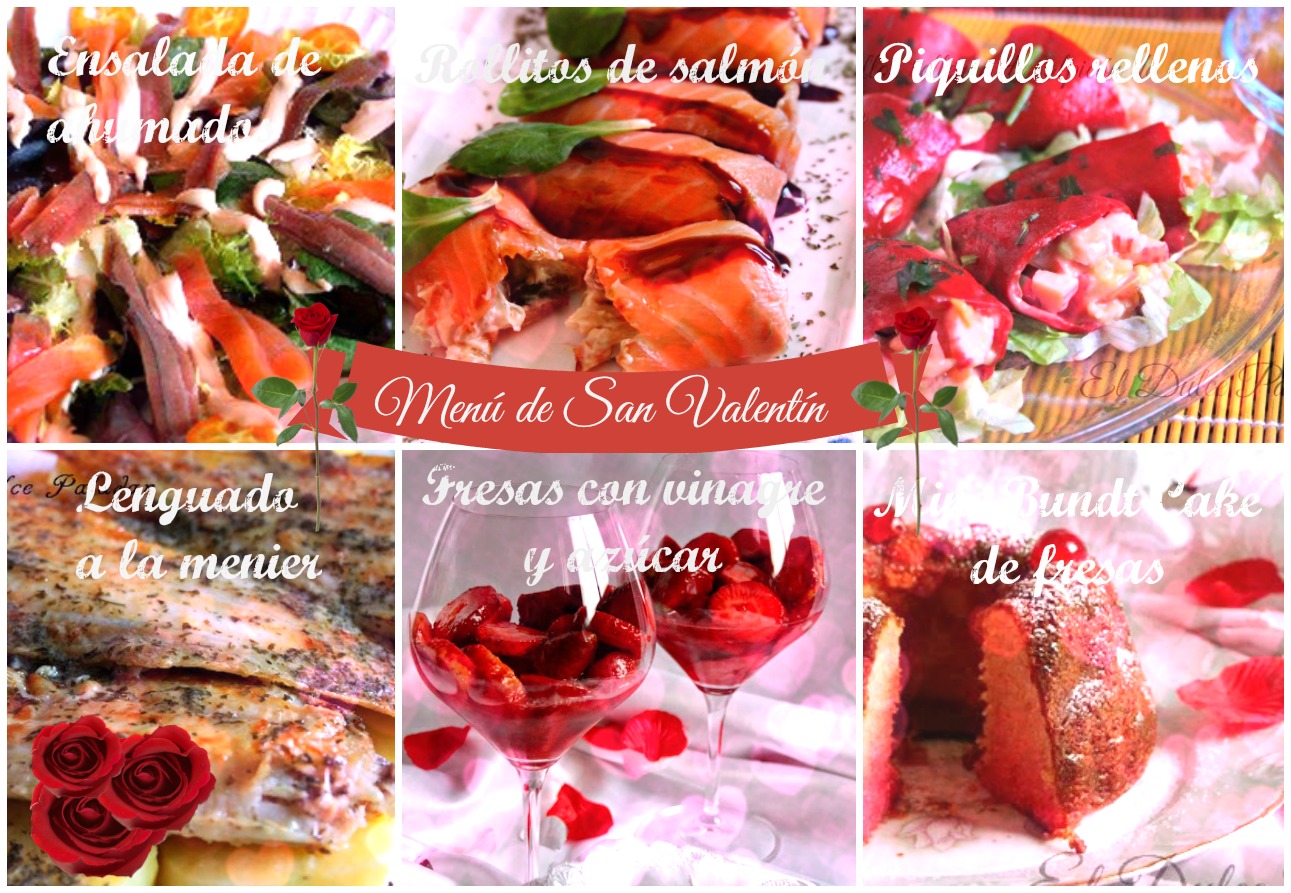 Menú de San Valentín - El dulce paladar