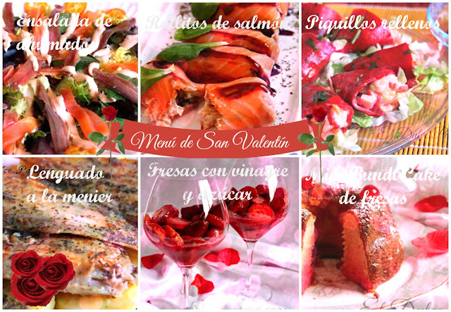 Menú de San Valentín - El dulce paladar