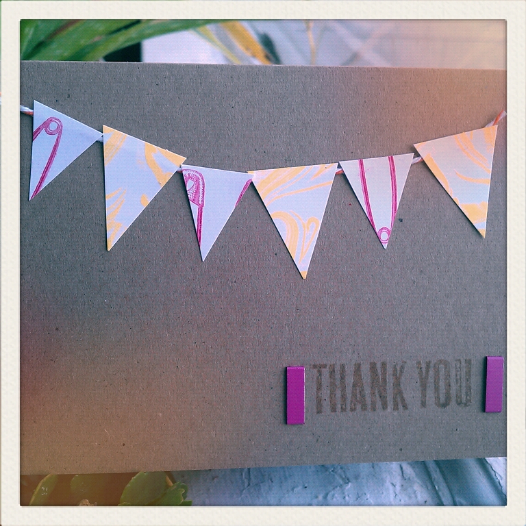 The Sisters Creative: Flag Banner Notecard