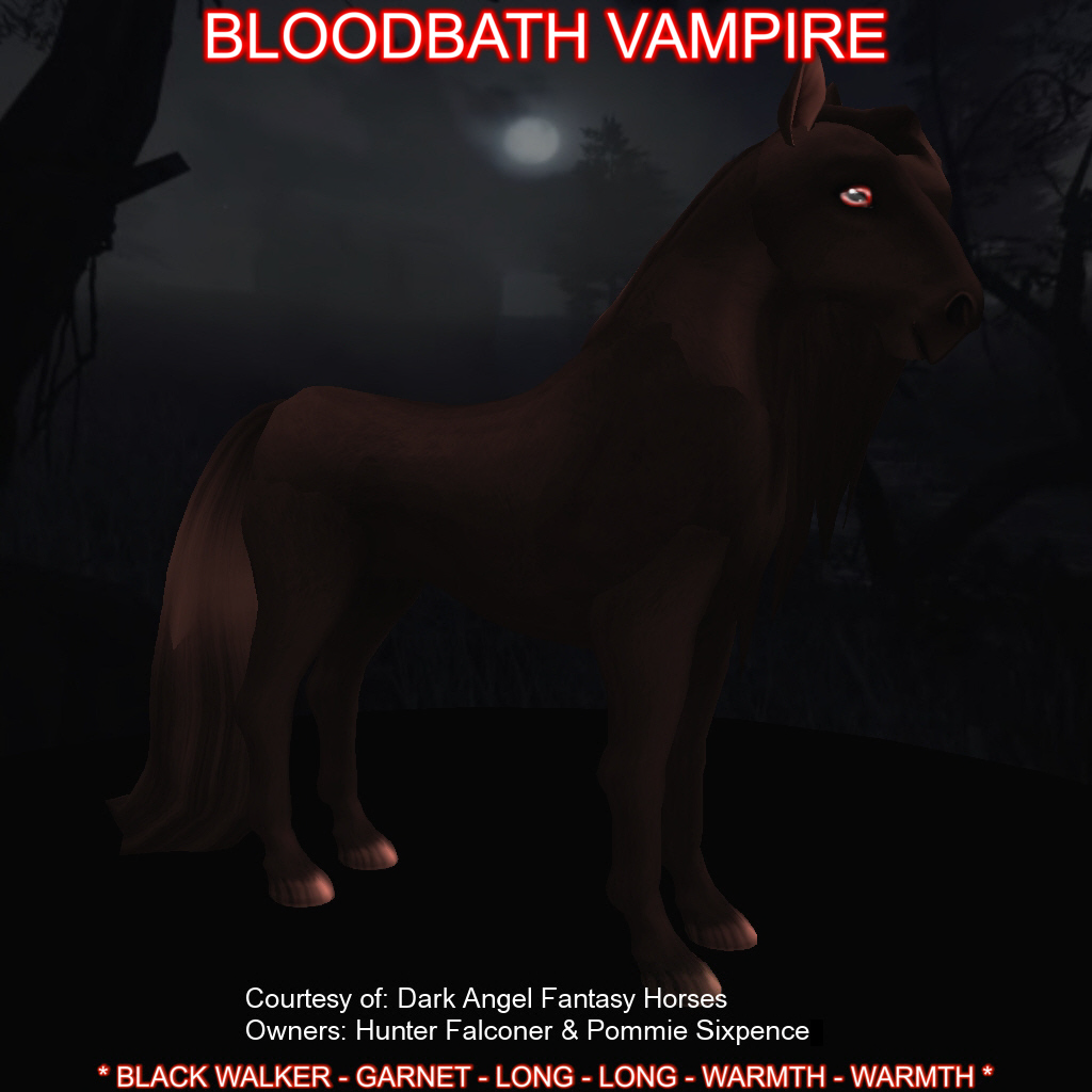 Dark Angel and Heavenly Angel Fantasy Horses