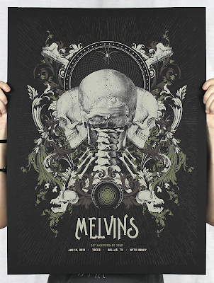 INSIDE THE ROCK POSTER FRAME BLOG: Melvins Dallas Poster & The Summer ...