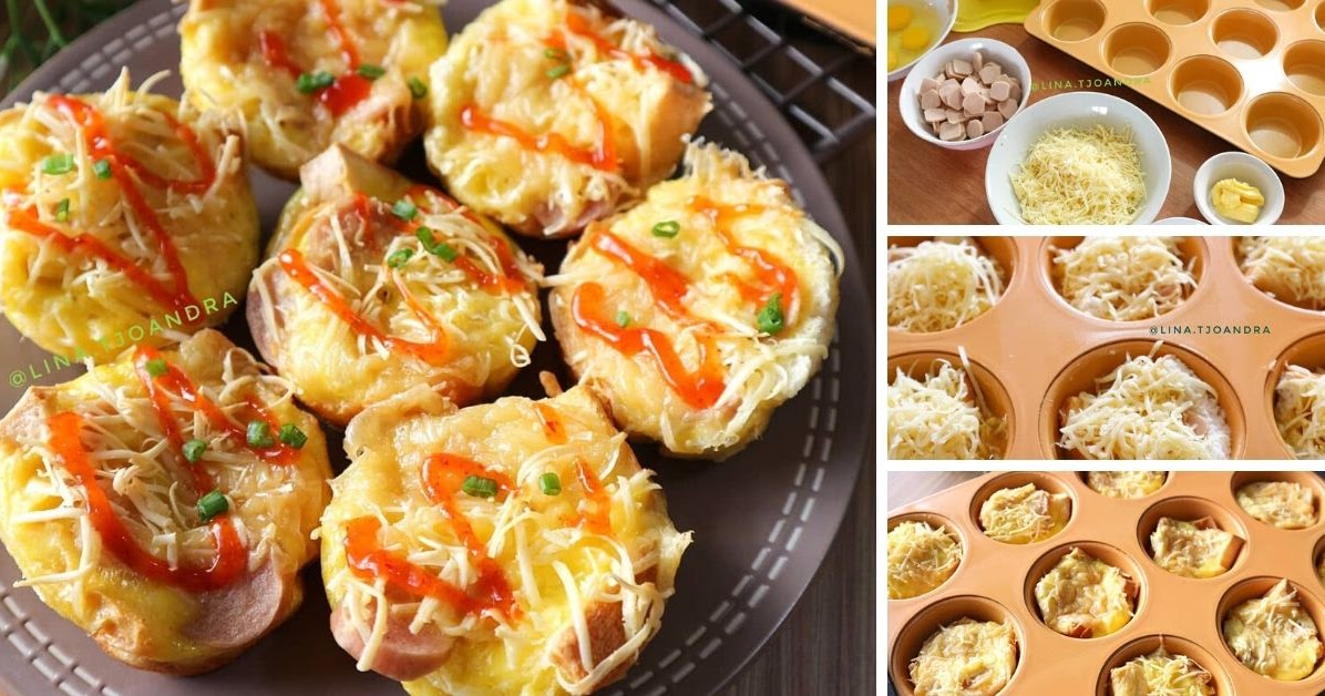 MUFFIN ROTI TAWAR dengan TELUR SOSIS KEJU. Roti Sisa Jadi Rebutan ...