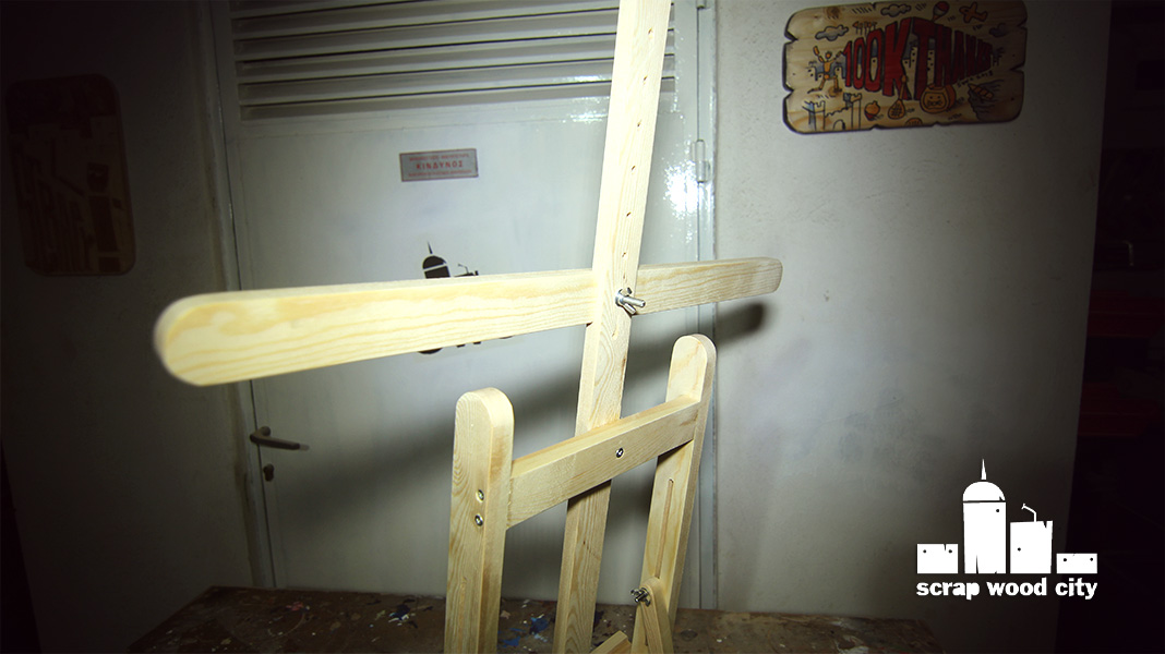 scrap wood city: How to make a painter's folding desktop easel